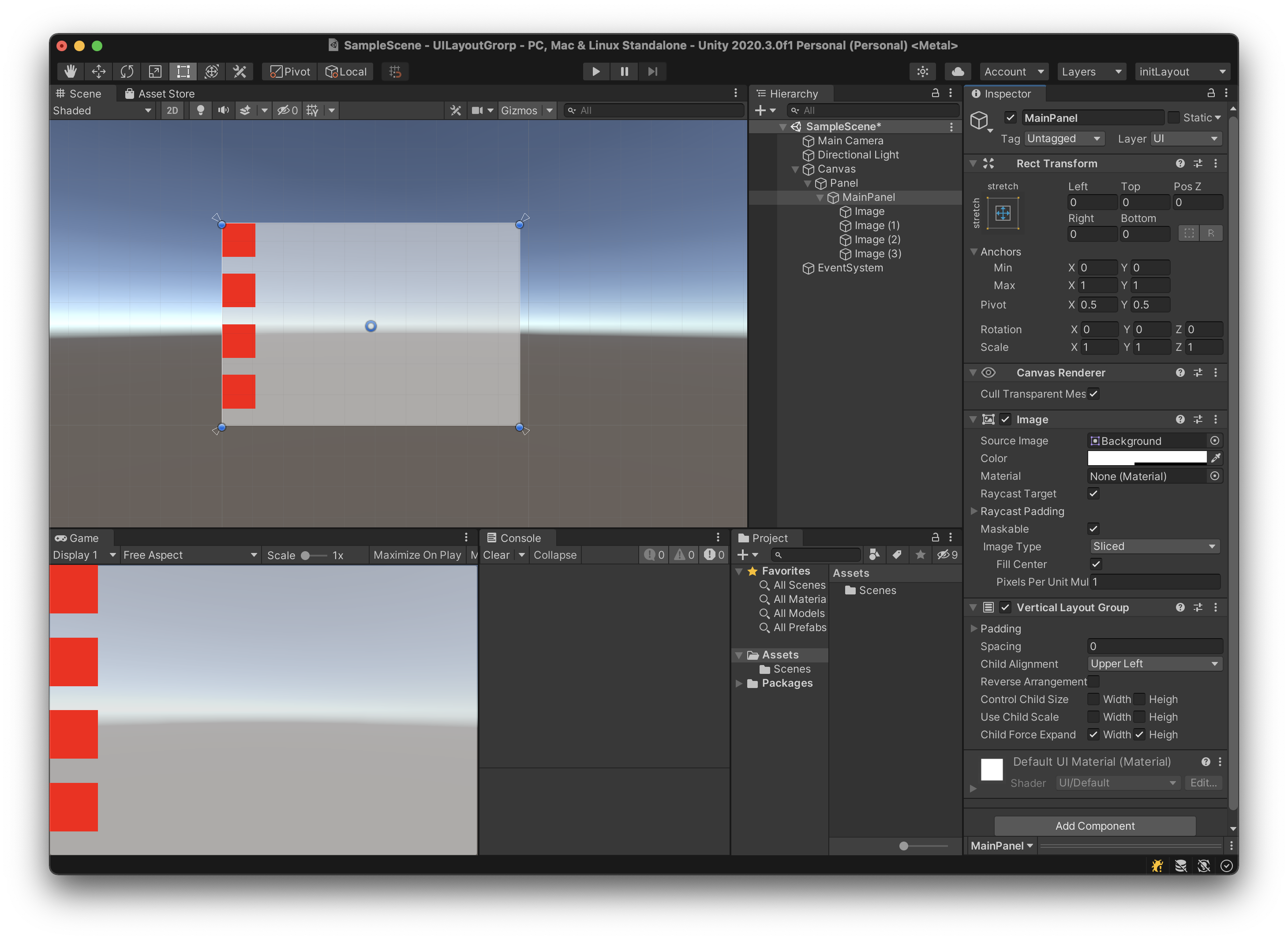 Unity UIにアイテムを整理して表示する - ソフトライム