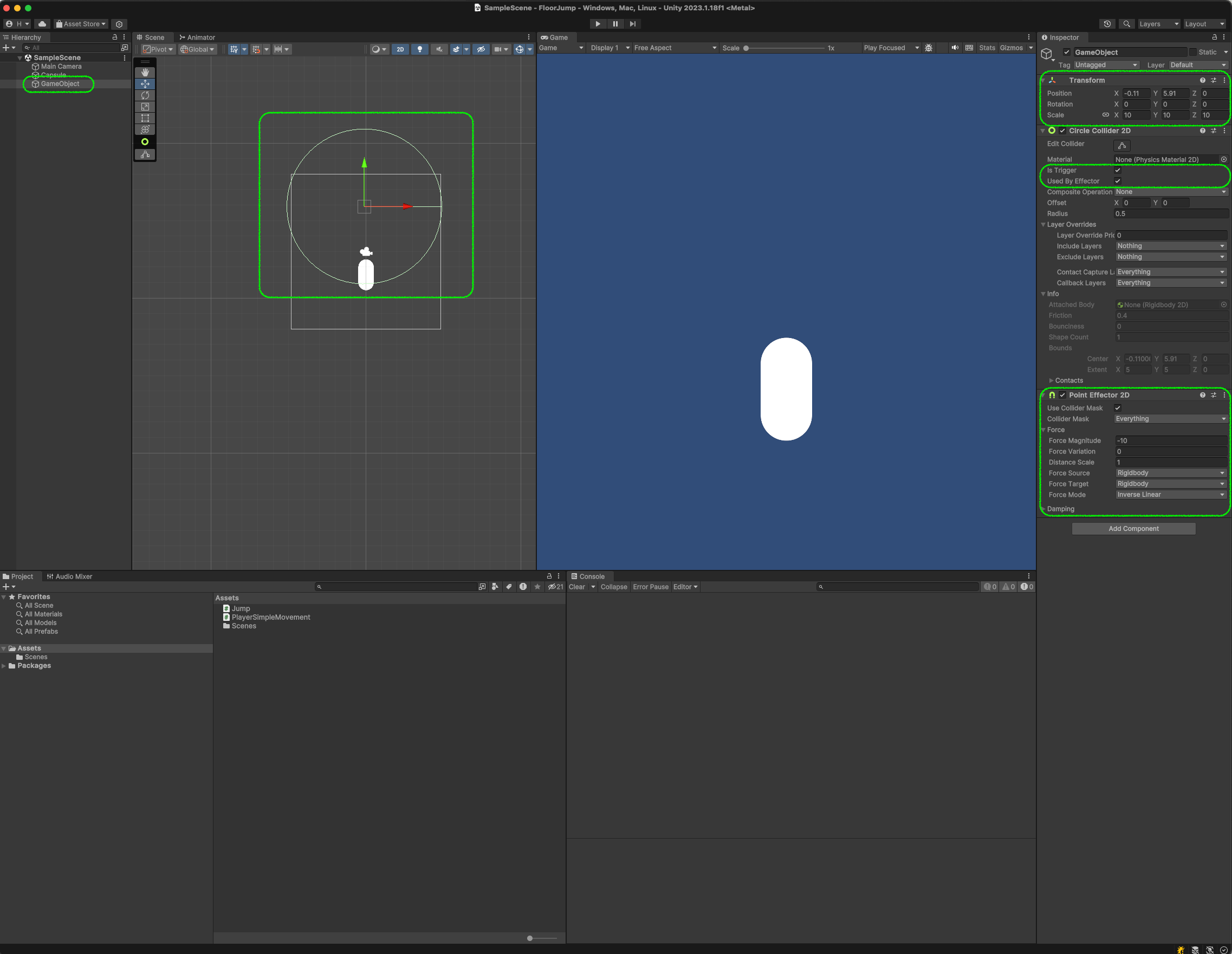 【Unity】2Dで引力（重力）効果 - ソフトライム