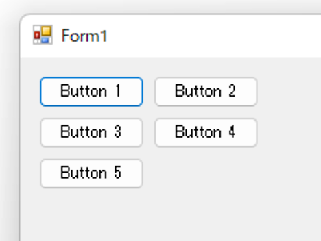 Winformsアプリで一定間隔でコントロールを配置する - ソフトライム