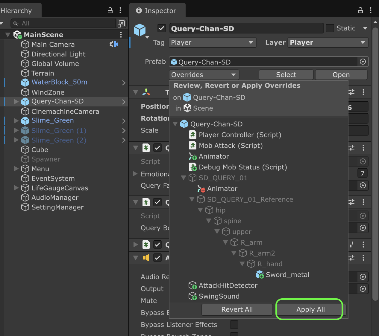 Unity PrefabのOverride徹底解説 - ソフトライム